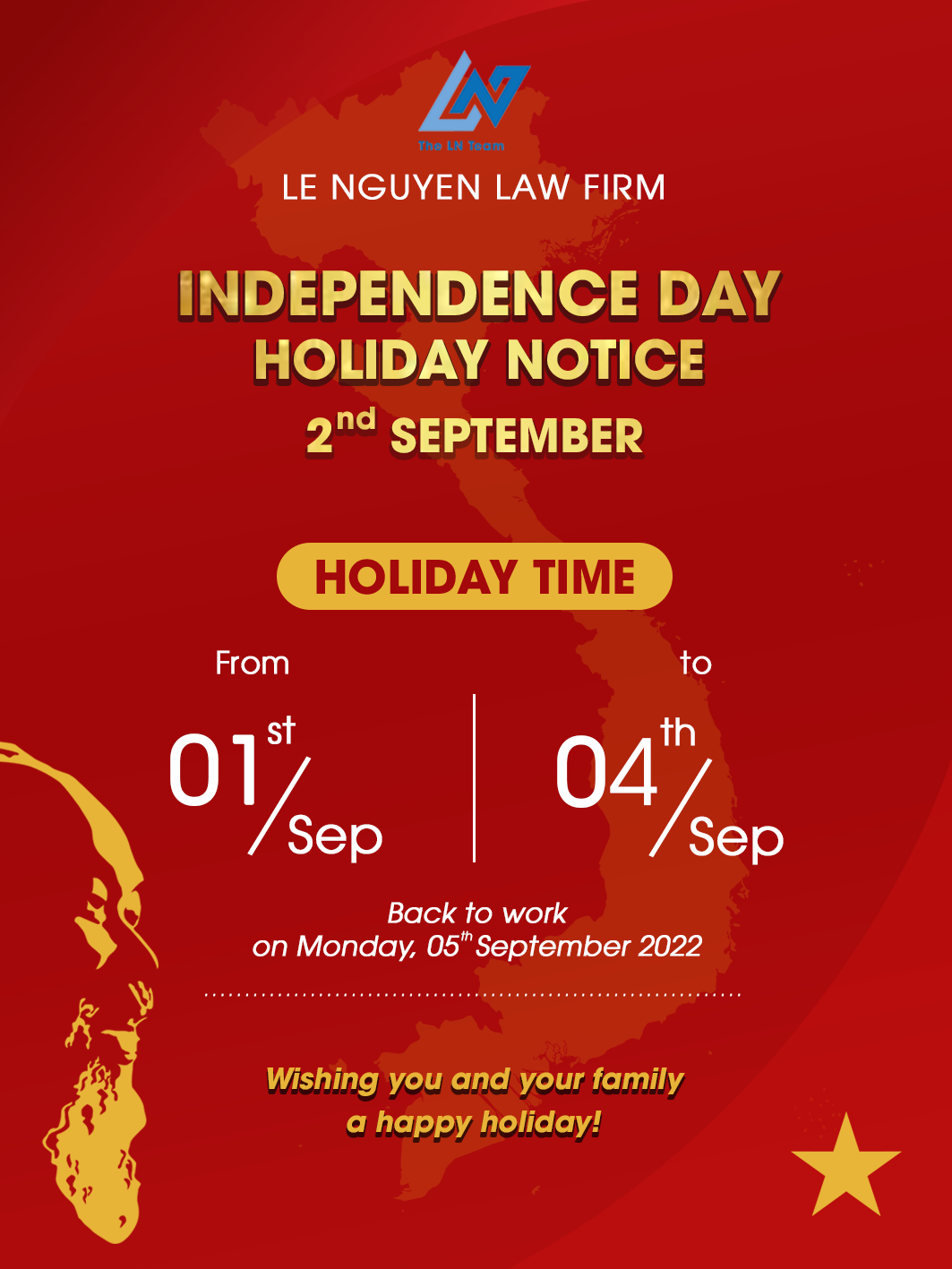 Holiday Notice – Vietnam’s Independence Day September 2nd ...